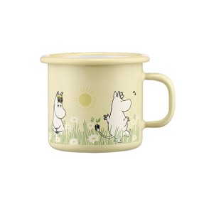 Köp Muurla Mugg Emalj 2,5 dl Mumin i trädgården (Gul) på storochliten.se